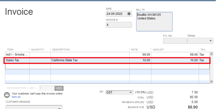 Parex Bridge - Sync tax as a line item